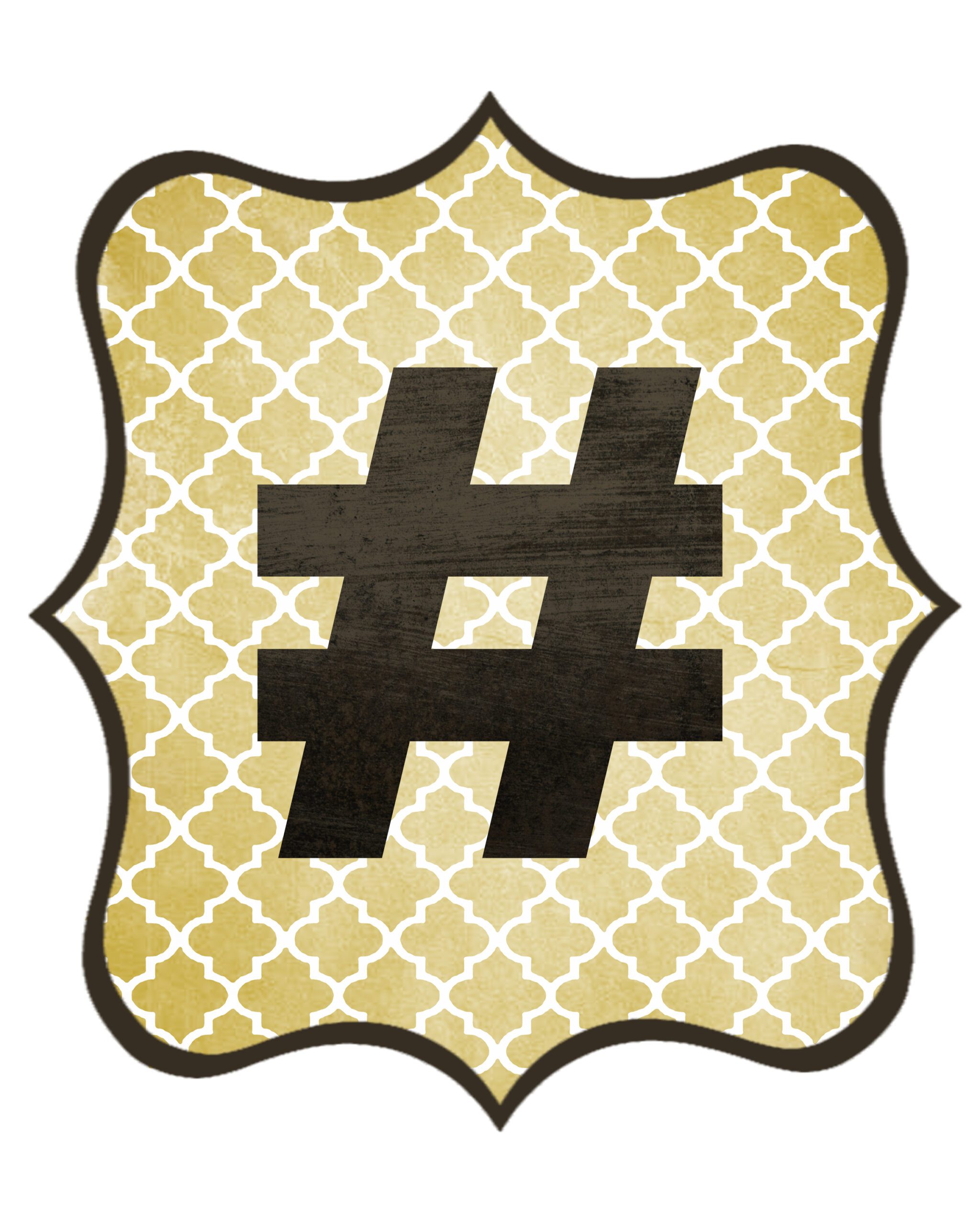 Hashtag_Printable - Swanky Design Co.