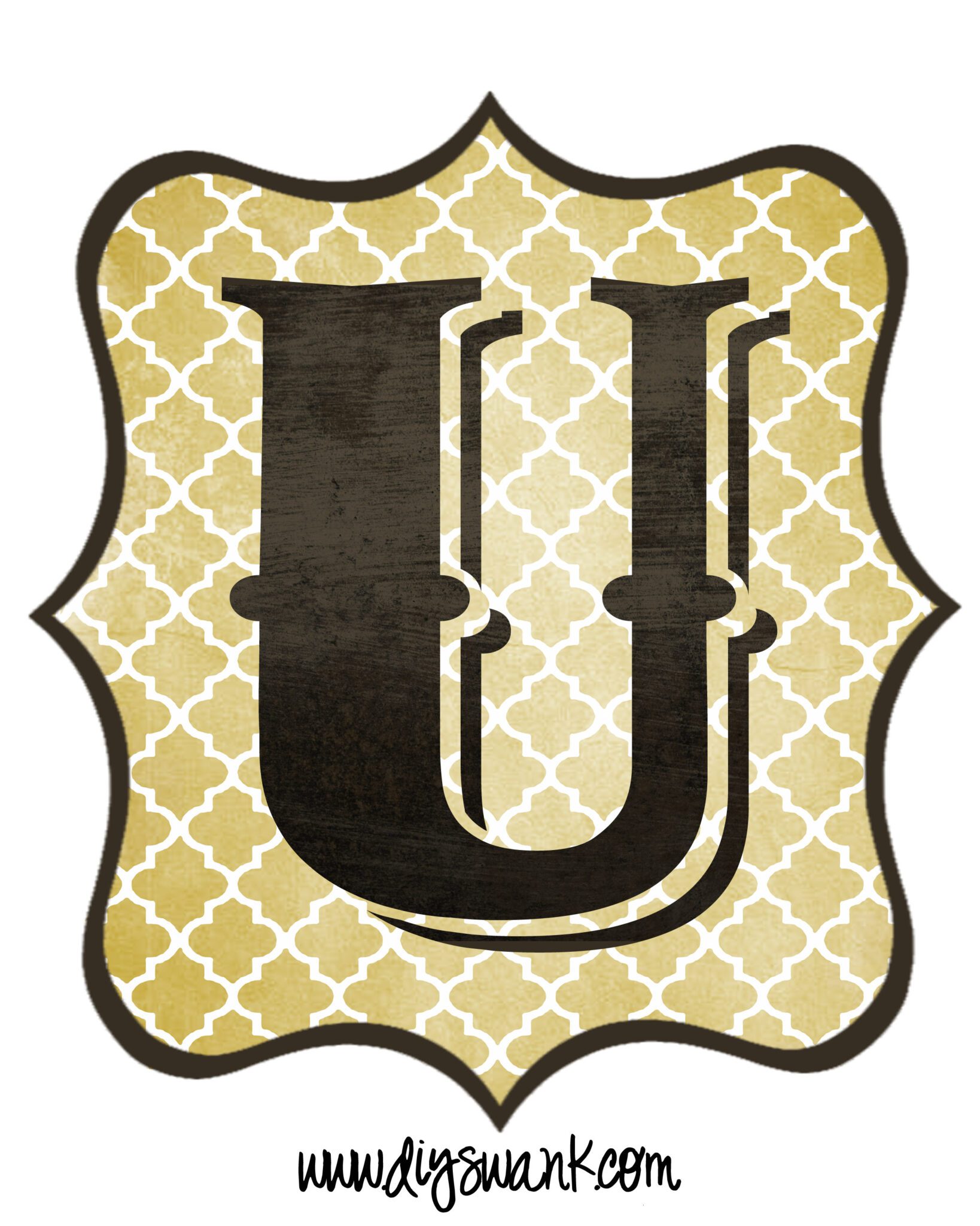 Letter_U - Swanky Design Company