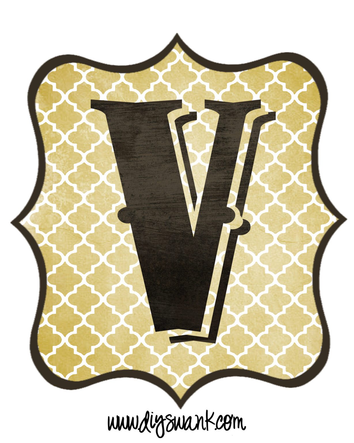 Letter_V - Swanky Design Company
