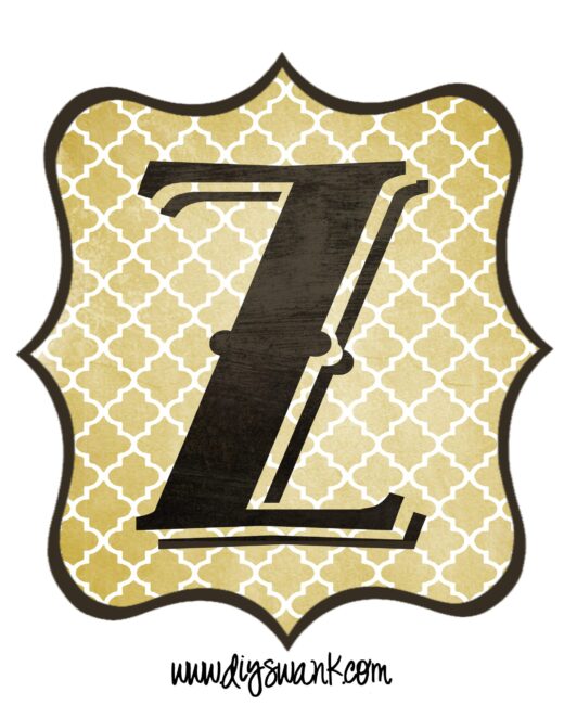 Letter_Z - Swanky Design Co.