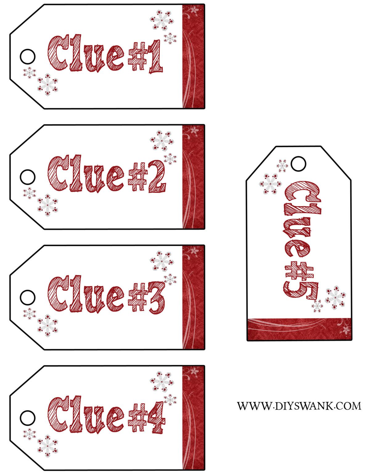 Clue Tags Set_1 - Swanky Design Company
