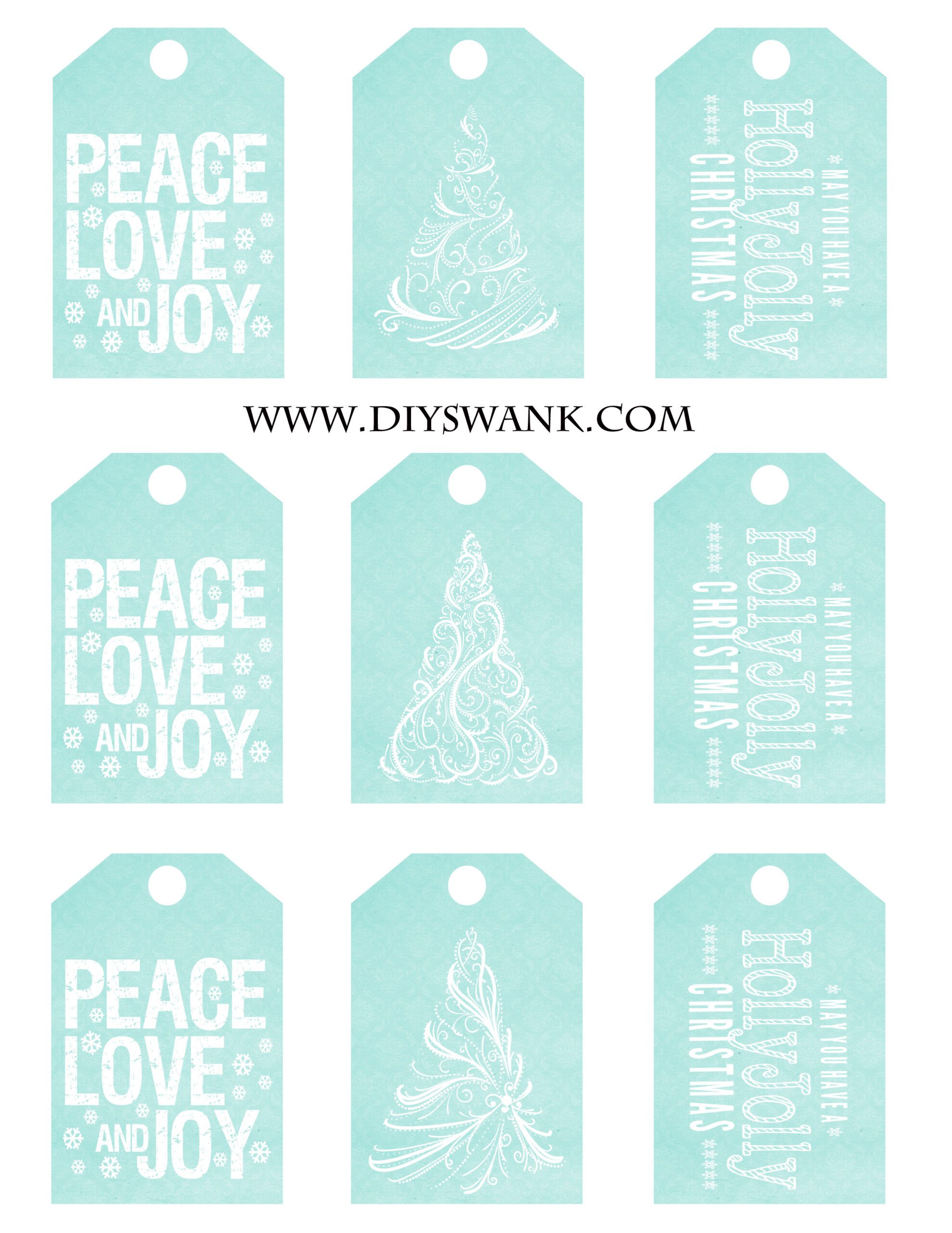 Mint Green Tags - Swanky Design Co.