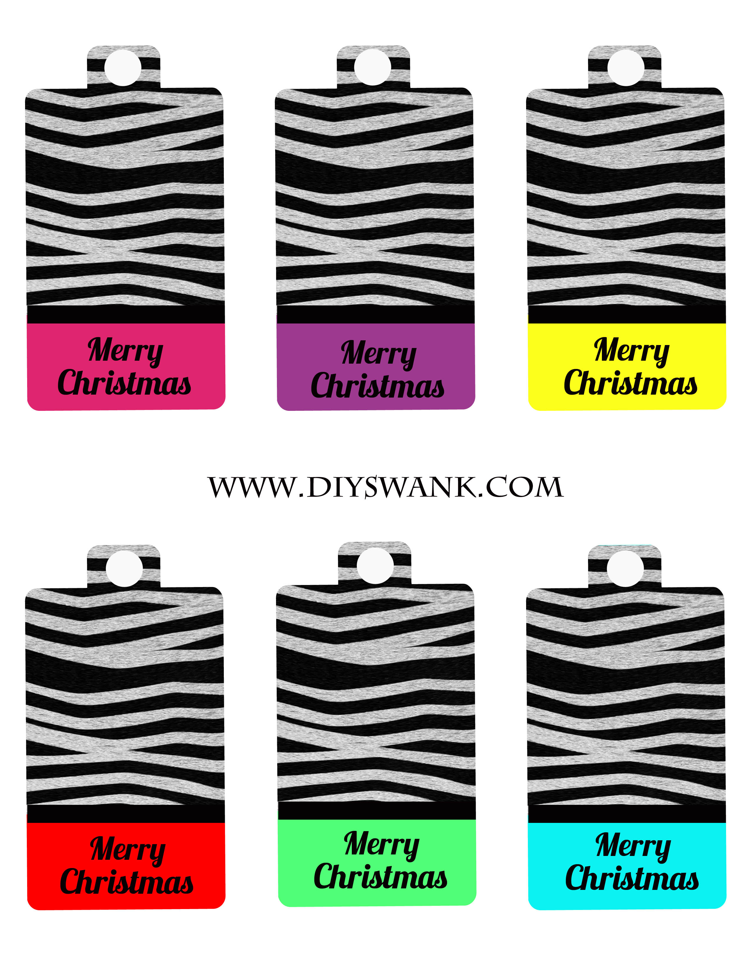 Toddler Zebra Print Name Tags And Draft