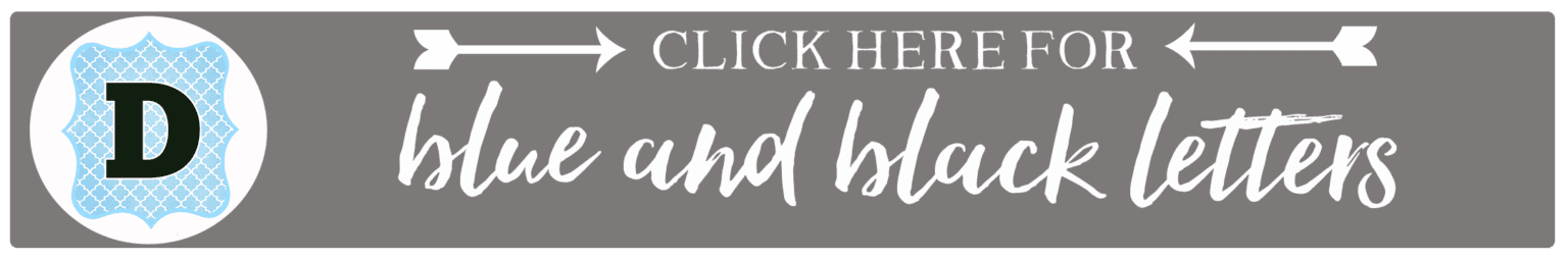 Chalkboard Letters for Banners-Free Printable - Swanky Design Co.