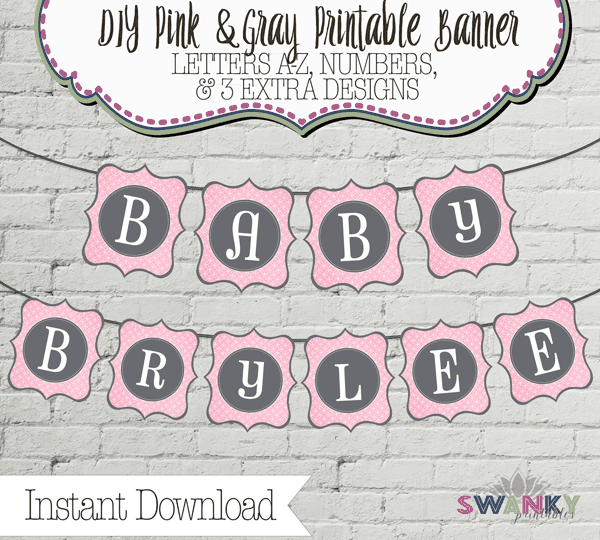DIY-Banner_Pink-and-Gray - Swanky Design Co.