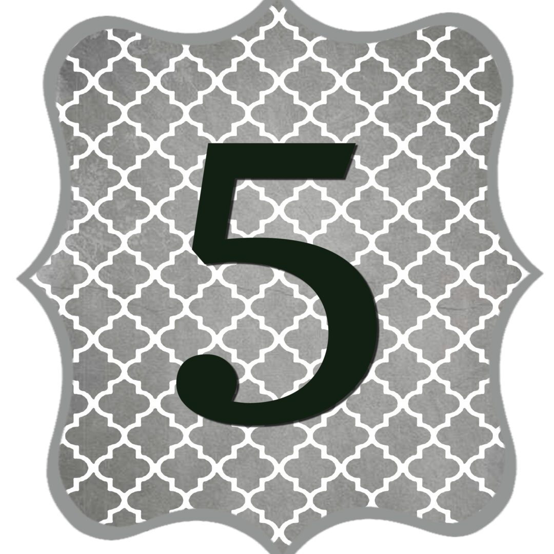 Free Printable Letters Gray and Black | Swanky Design Company