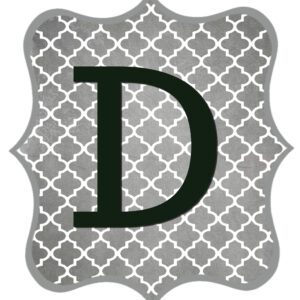 Free Printable Letters Gray and Black - Swanky Design Company