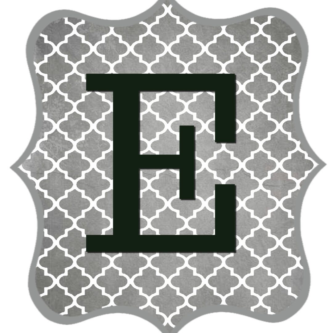 Free Printable Letters Gray and Black - Swanky Design Company