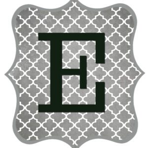 Free Printable Letters Gray and Black - Swanky Design Company