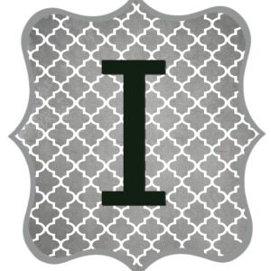 Free Printable Letters Gray and Black - Swanky Design Company