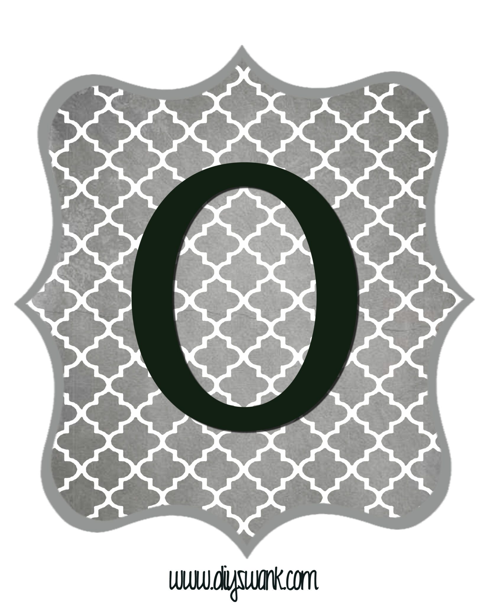 Gray_Black Letter_O - Swanky Design Company