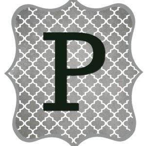 Free Printable Letters Gray and Black - Swanky Design Company