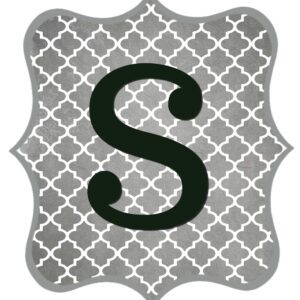 Free Printable Letters Gray and Black - Swanky Design Company