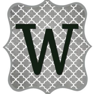 Free Printable Letters Gray and Black - Swanky Design Company