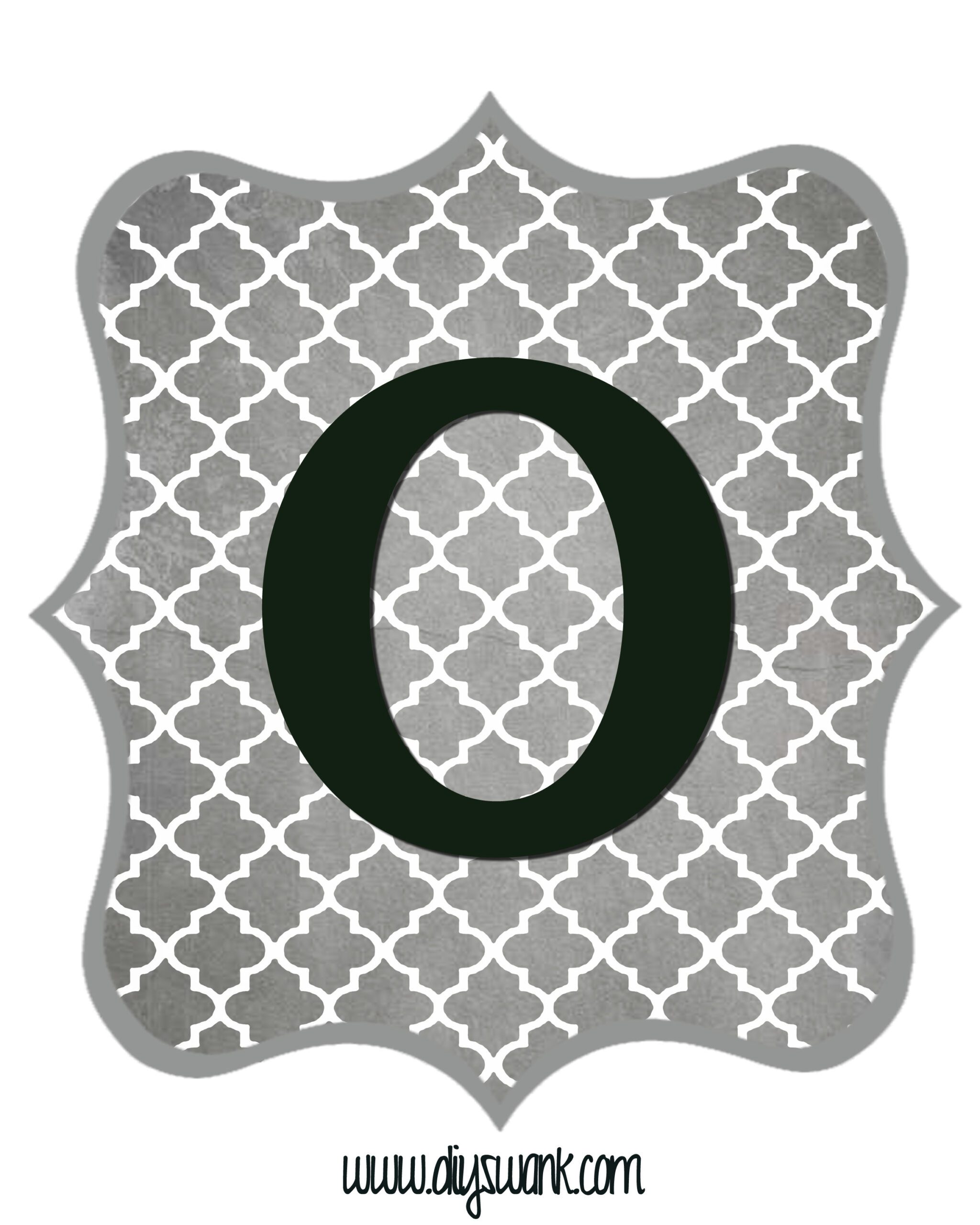 Gray_Black Number-0 - Swanky Design Co.