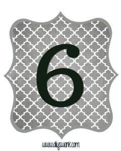 Gray_Black Number-6 - Swanky Design Company