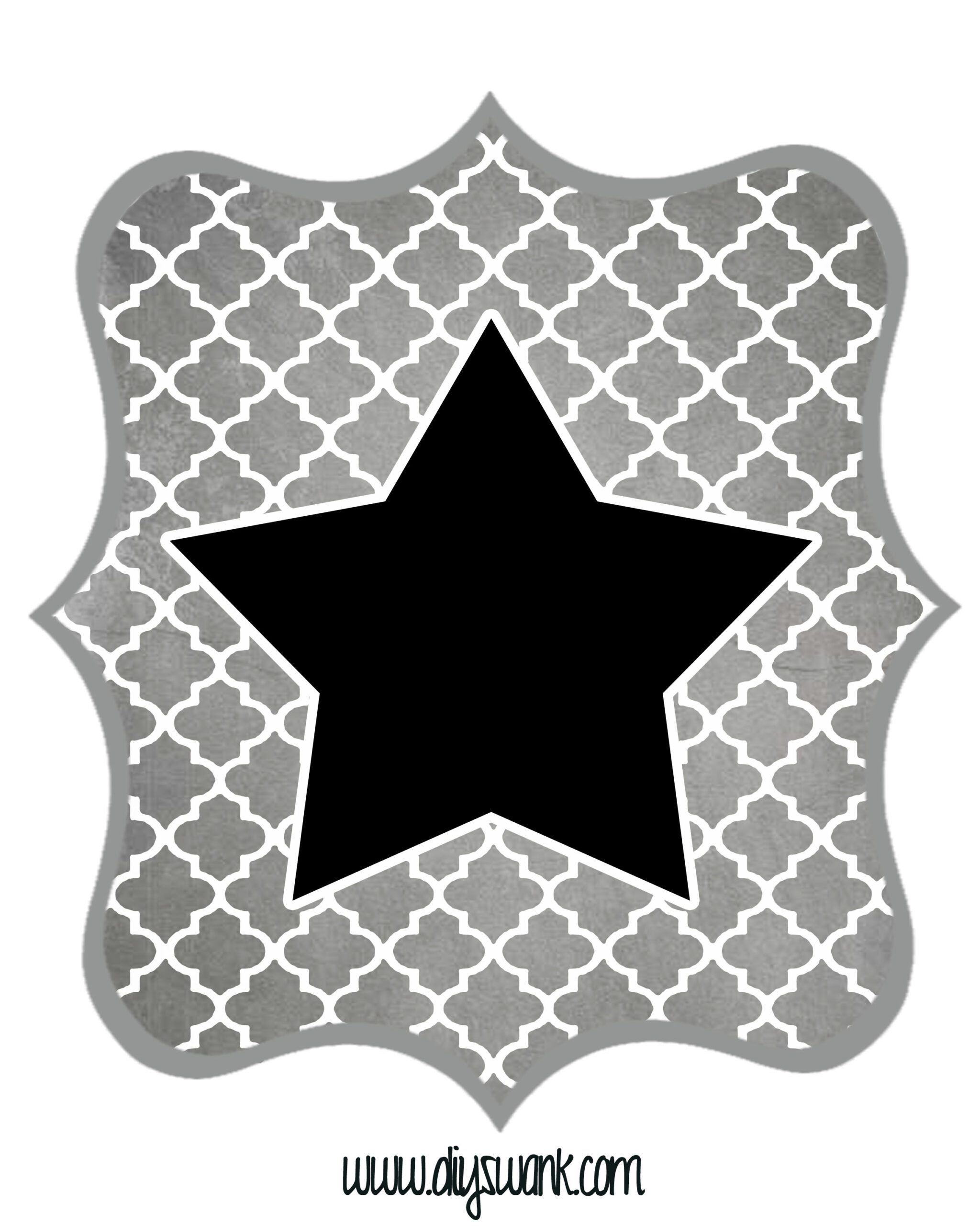 Gray_Black Star - Swanky Design Co.