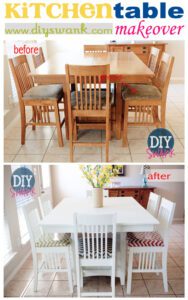 Before and After: Kitchen Table Makeover - Swanky Design Company