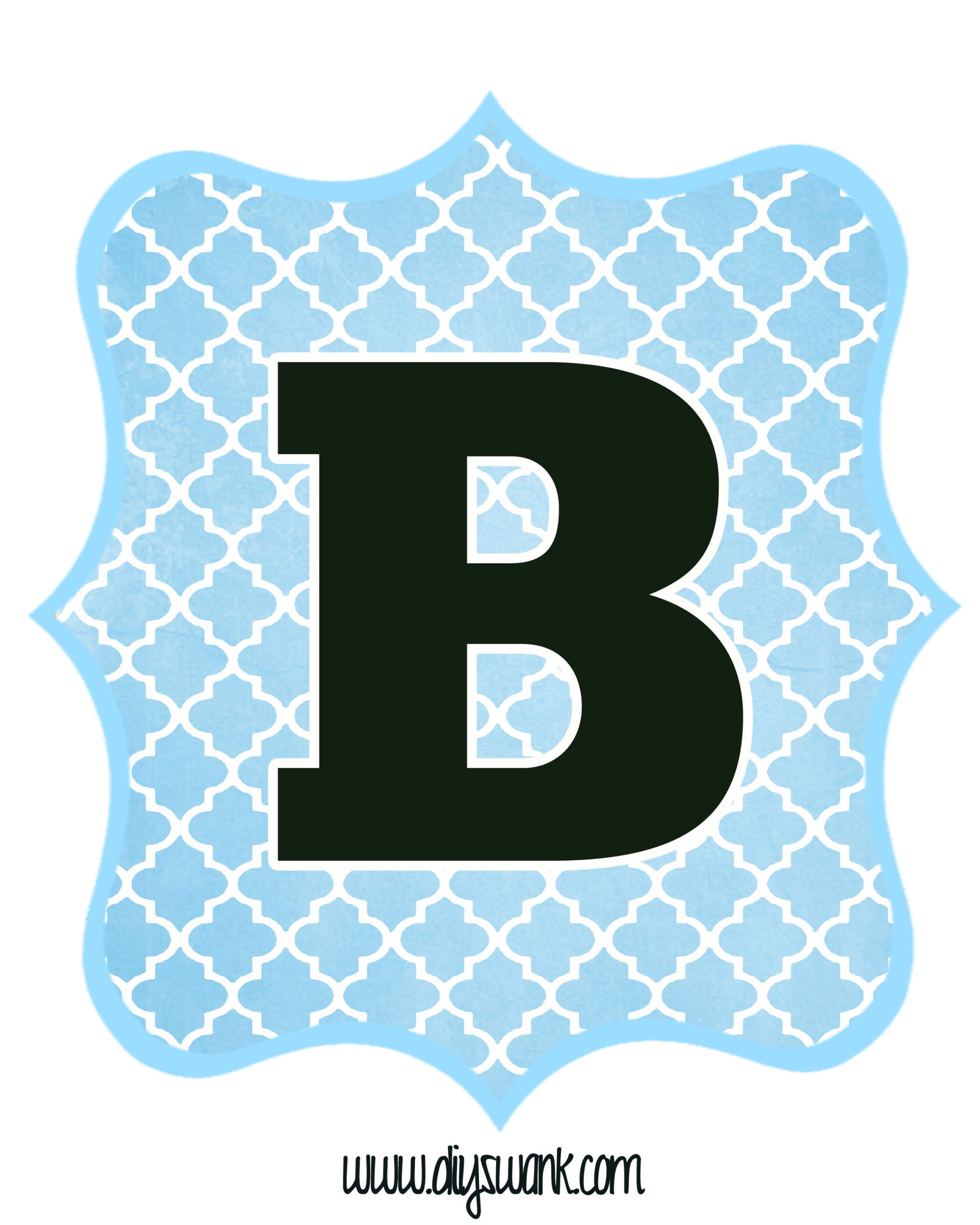 Blue_Black Letter_B - Swanky Design Co.