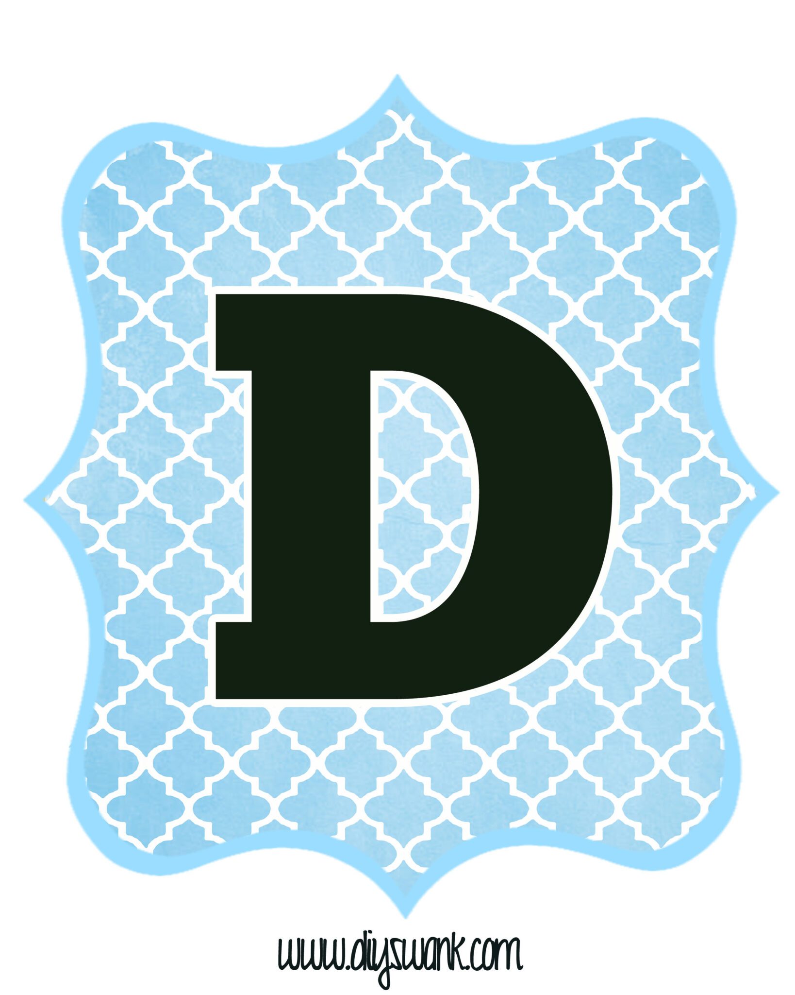 Blue_Black Letter_D - Swanky Design Company
