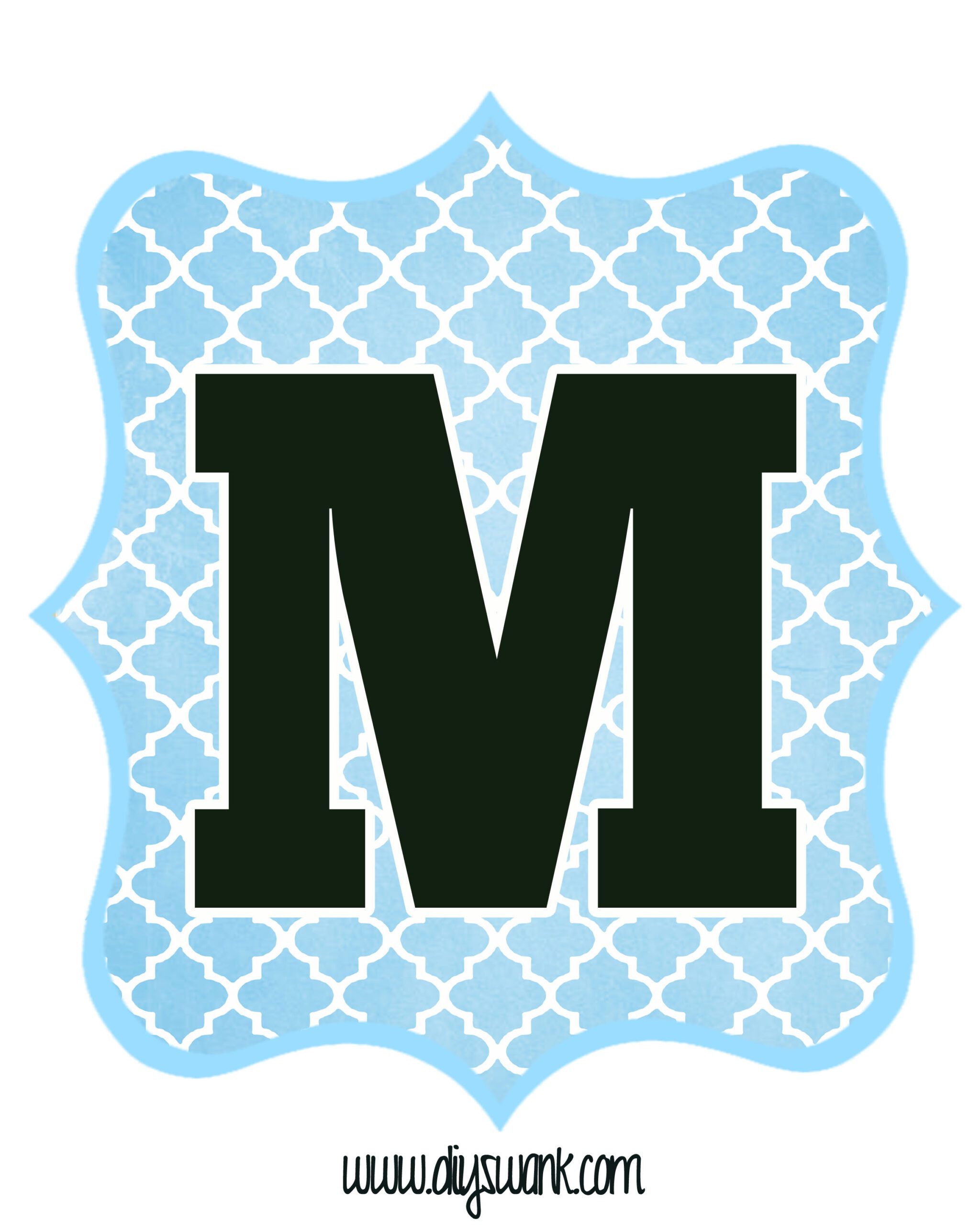Blue_Black Letter_M - Swanky Design Co.