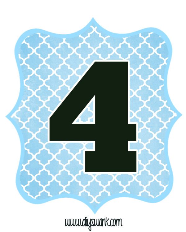 Blue_Black_Number_Four - Swanky Design Co.