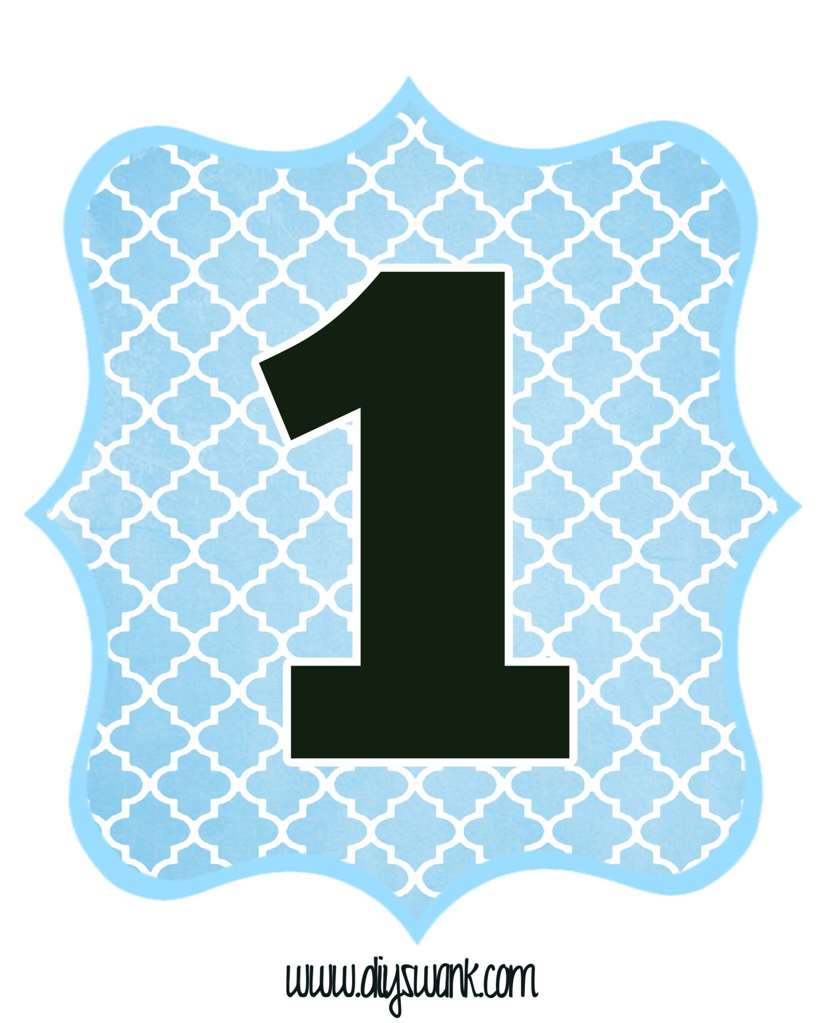 Blue_Black_Number_One - Swanky Design Company