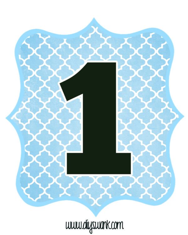 Blue_Black_Number_One - Swanky Design Co.