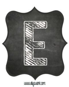 Chalkboard Letters for Banners-Free Printable - Swanky Design Company