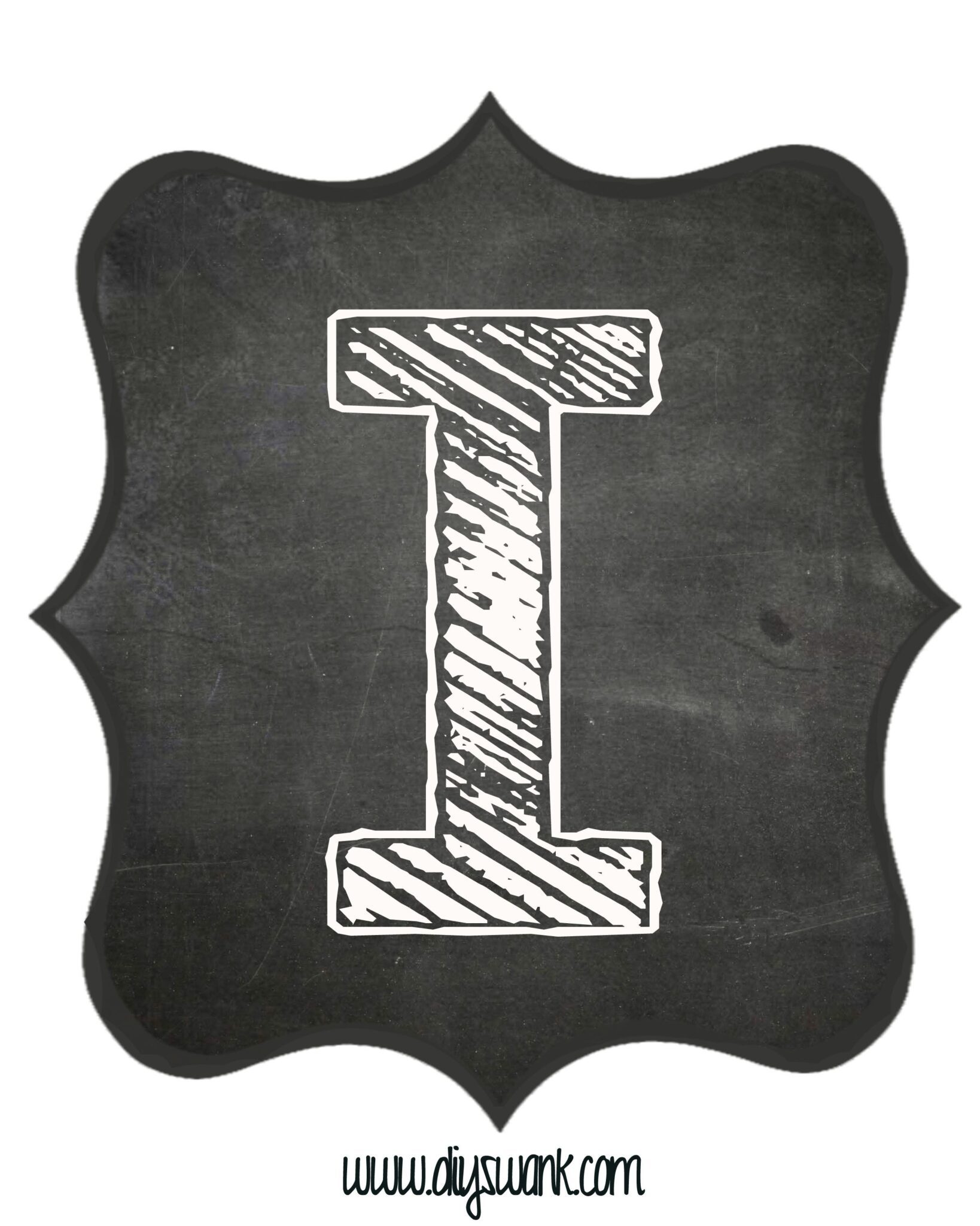 Chalkboard Letters for Banners-Free Printable - Swanky Design Company