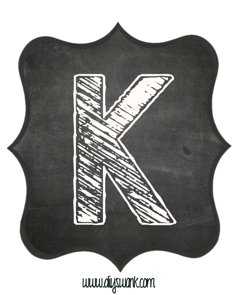 Chalkboard Letters for Banners-Free Printable - Swanky Design Company