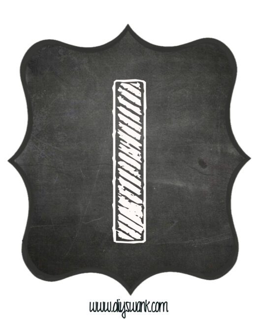 Printable_Chalkboard_ Number_1 - Swanky Design Company