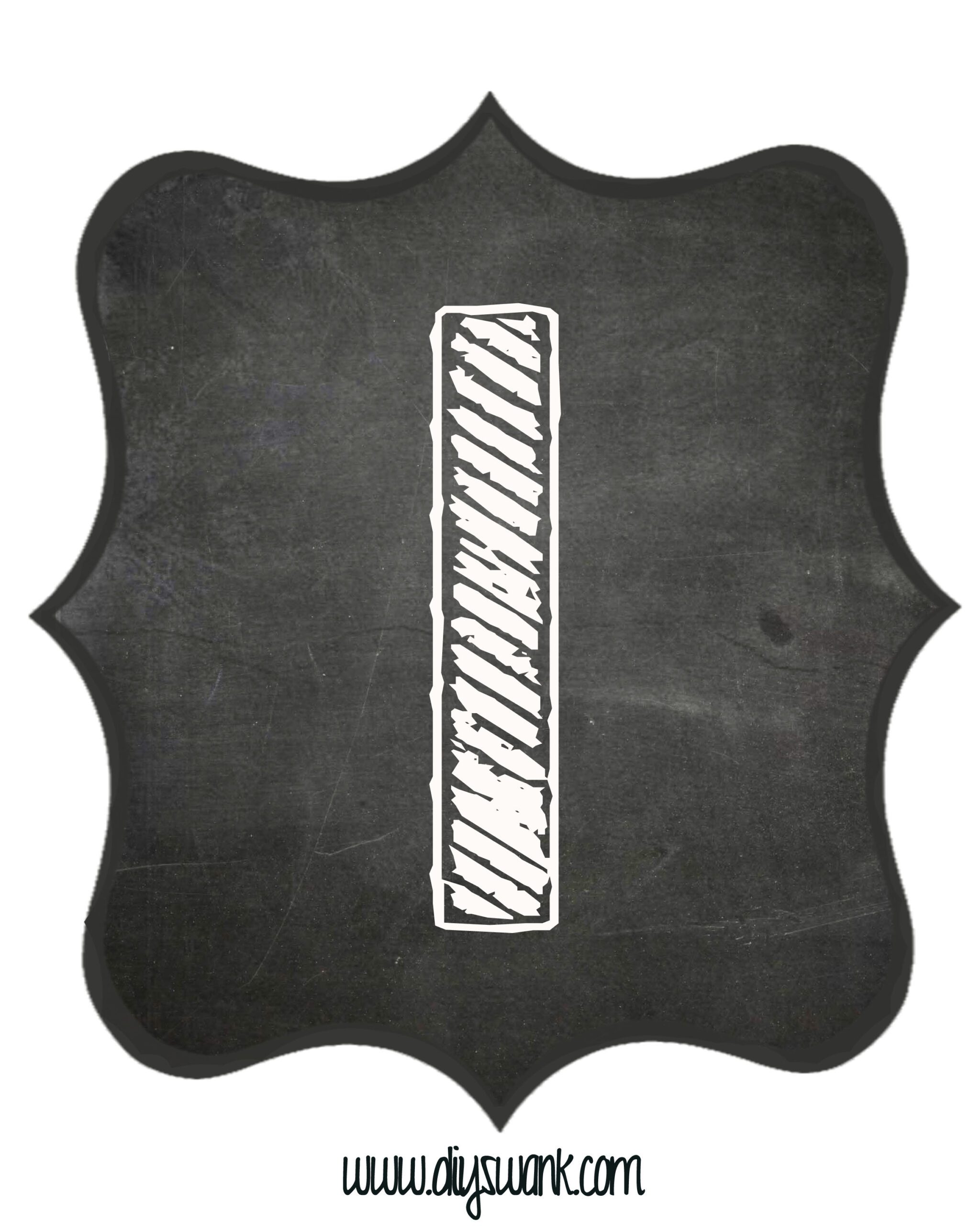 Printable_Chalkboard_ Number_1 - Swanky Design Co.