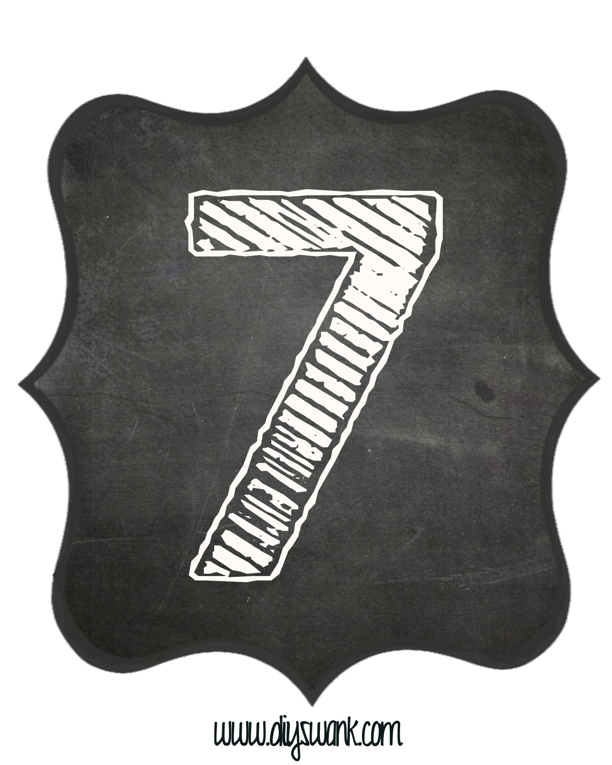 Printable_Chalkboard_ Number_7 - Swanky Design Co.