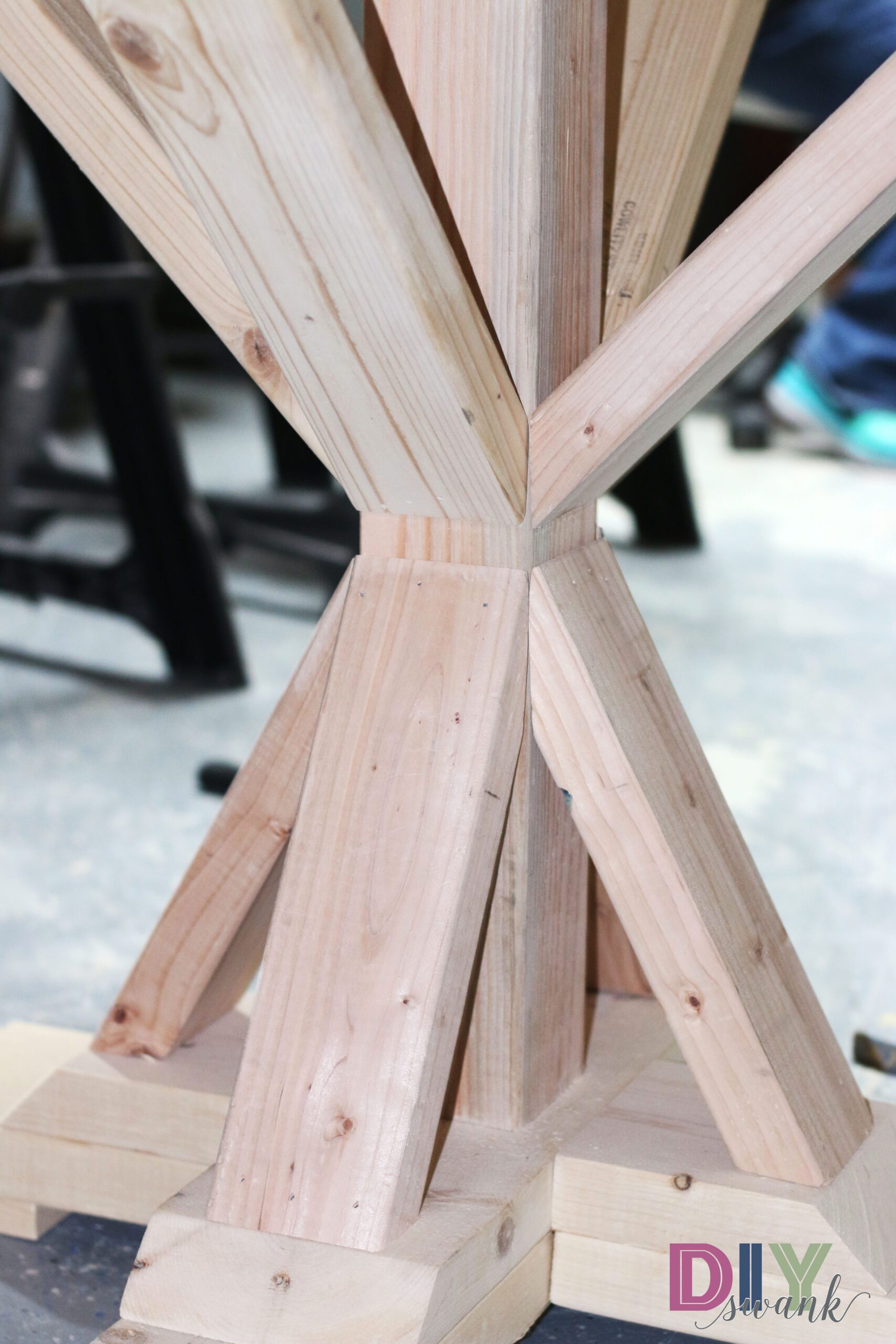 Round Table Legs Before Molding - Swanky Design Co.