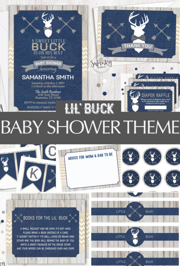 Little Buck Baby Shower Theme - Swanky Design Co.