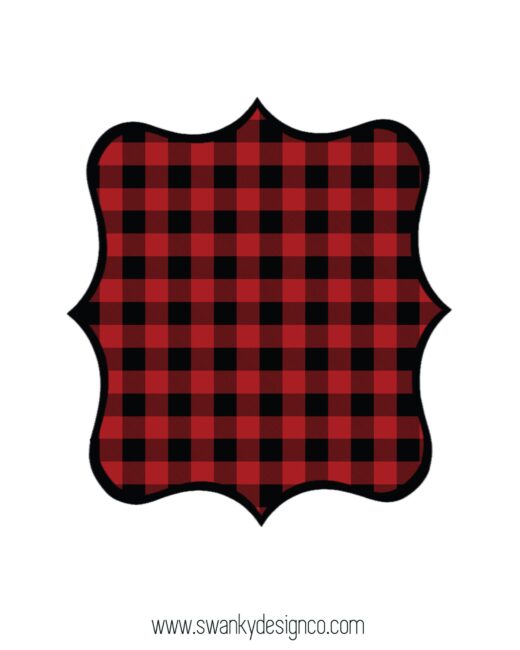 Buffalo Plaid DIY Banner - Swanky Design Co.