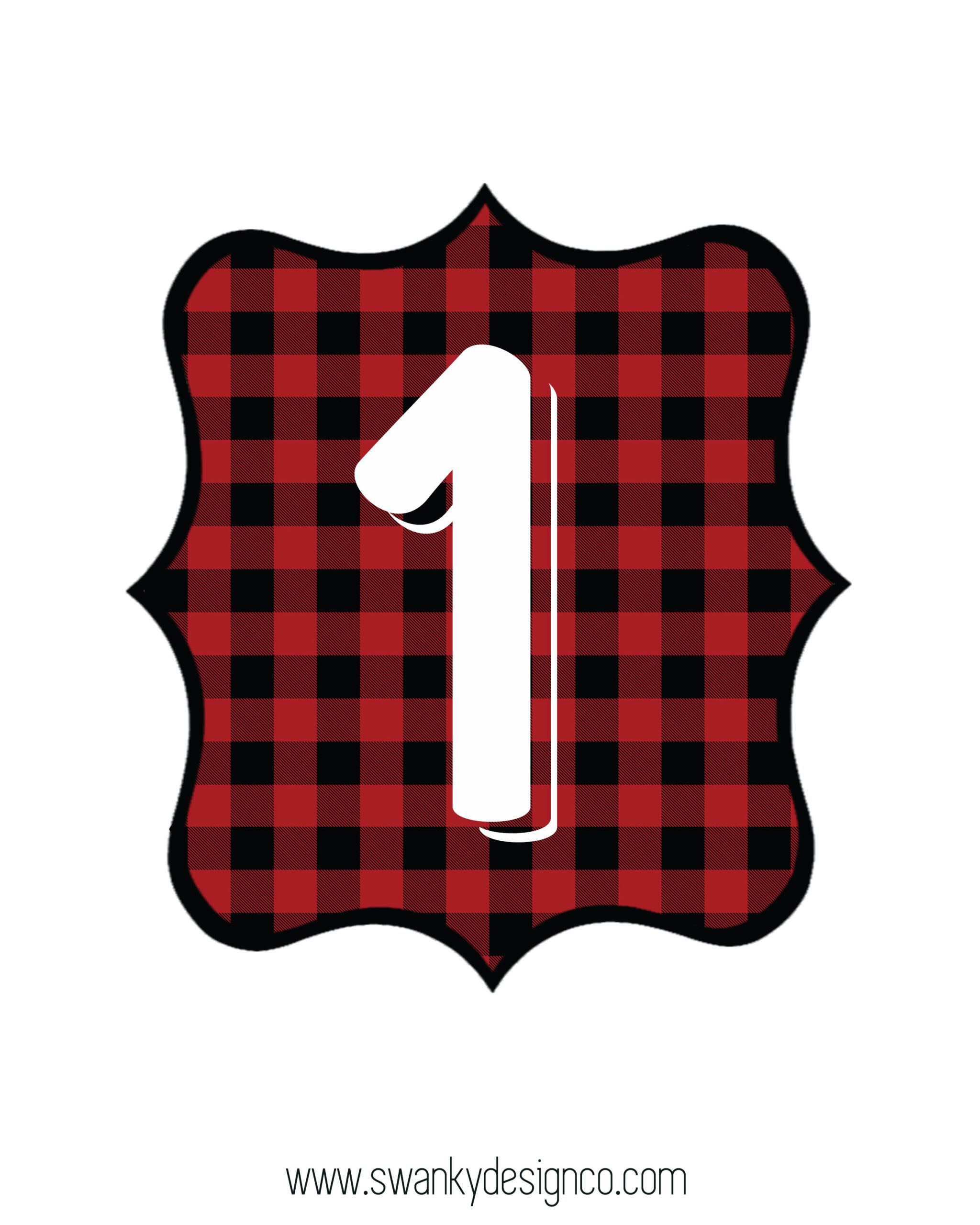 Buffalo Plaid Number 1 - Swanky Design Co.