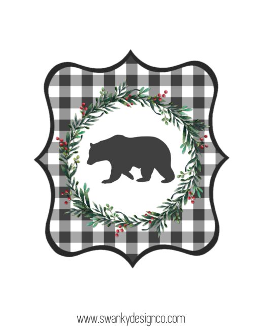 Buffalo Check Bear - Swanky Design Co.
