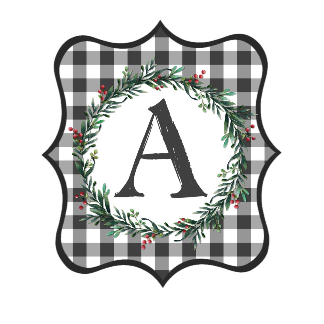 Free Printable Buffalo Check Letters for Banners