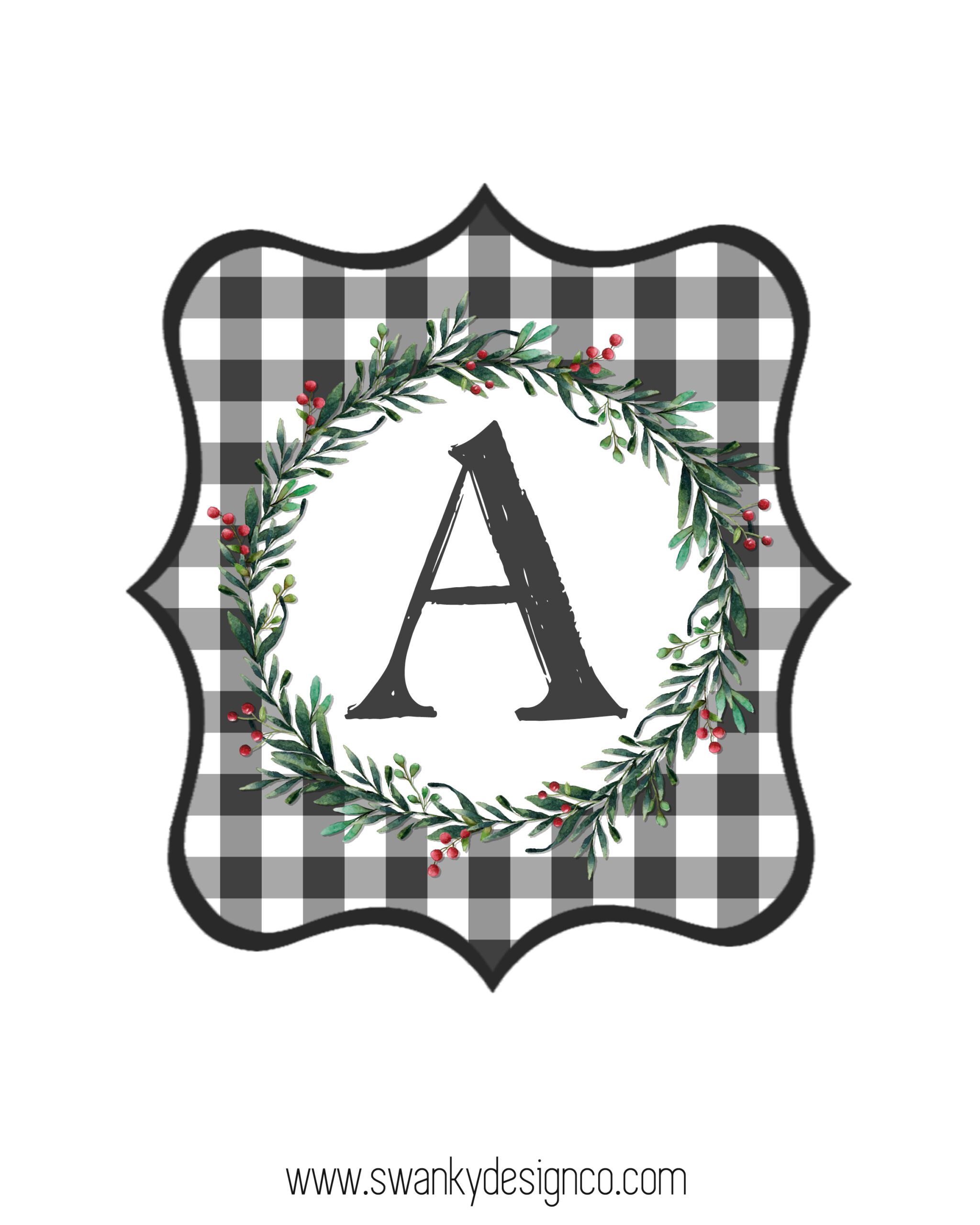 Buffalo Check Letter_A copy - Swanky Design Co.