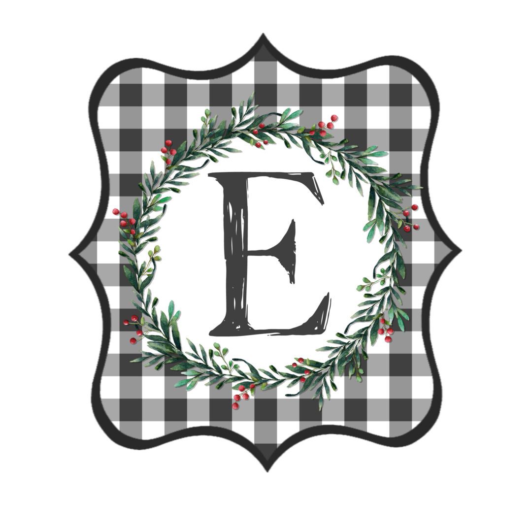 Free Printable Buffalo Check Letters for Banners