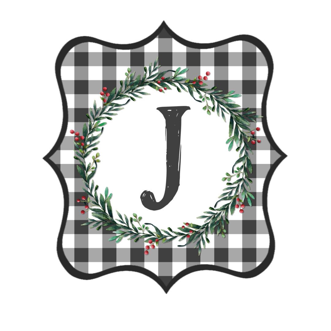 Free Printable Buffalo Check Letters for Banners