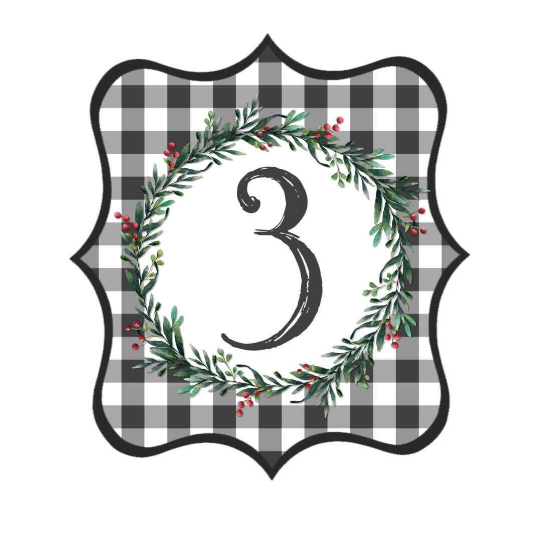 Free Printable Buffalo Check Letters for Banners