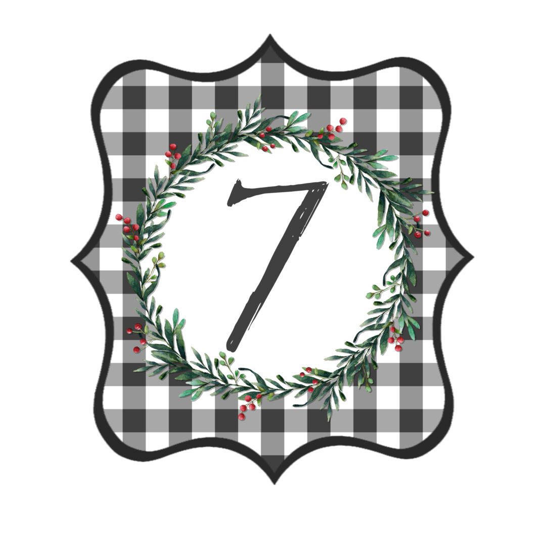 Free Printable Buffalo Check Letters for Banners