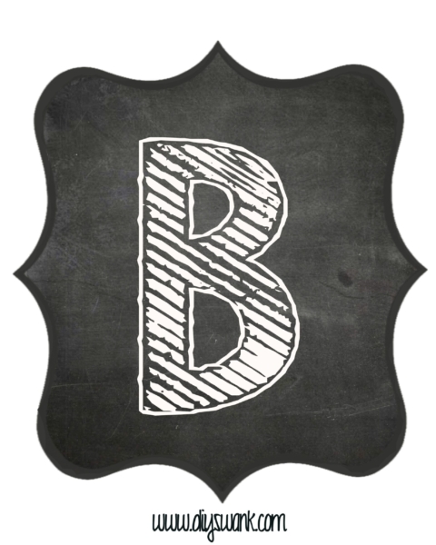 Printable Chalkboard Letter Template Free Printable Chalkboard Banner